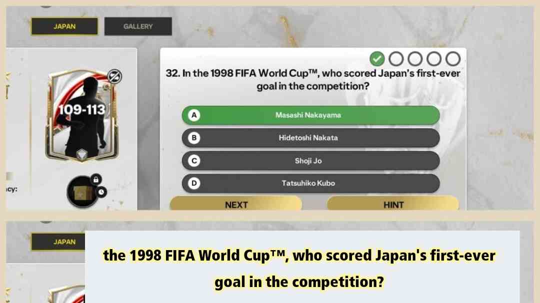 the 1998 FIFA World Cup™, who scored Japan's - اعلام النجاح